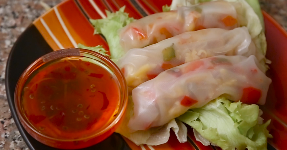 Cheesy Pepper Spring Rolls - Sirimon Cheese